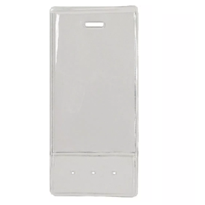 Horizontal Lanyard Badge Adapter (Clear Vinyl)- 10025 – ID Badge Center