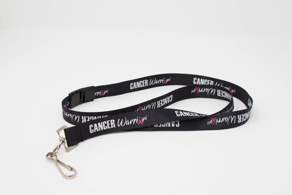 Cancer Warrior Lanyard, 5/8″Pack of 25 – 5092603 – ID Badge Center