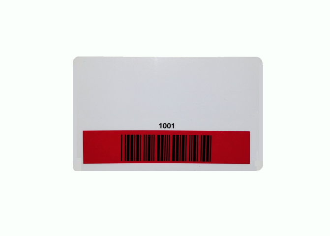 PVC Cards with Sequential Numbered Barcode and Red Masking ...