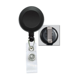 Horizontal Lanyard Badge Adapter (Clear Vinyl)- 10025 – ID Badge Center
