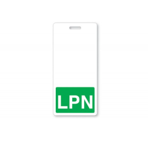 Vertical Title Tags, LPN (Badge Buddies) – BB.VERT.LPN – ID Badge Center